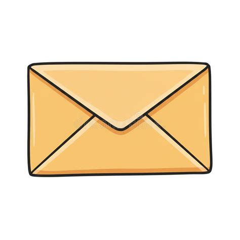 A Digitally Created Image Of A Tan Envelope Outlined In Black The Envelope Features A Stock