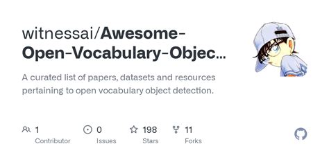 Github Witnessai Awesome Open Vocabulary Object Detection A Curated List Of Papers Datasets