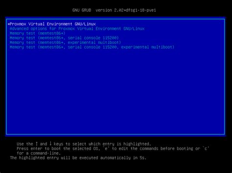 Host Bootloader Proxmox Ve