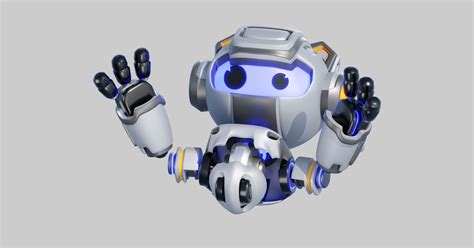 Cartoon Robot Character Animation Friendly 3d Incl Ai And Automation Envato