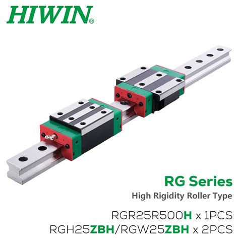 Hiwin Rgh25 Rgw25 Linear Bearing Slide Rail Rail Zbh Class High Rigidity Roller Guideways For