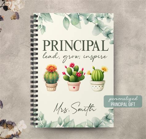 Principal Appreciation T Personalized Principal Notebook Best