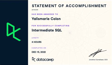 Yalismarie Colon On Linkedin Sql Data Dataanalytics Datacamp