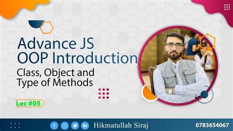 Advance Javascript Lec 005 Oop Introduction Class Object And Types Of Methods Youtube