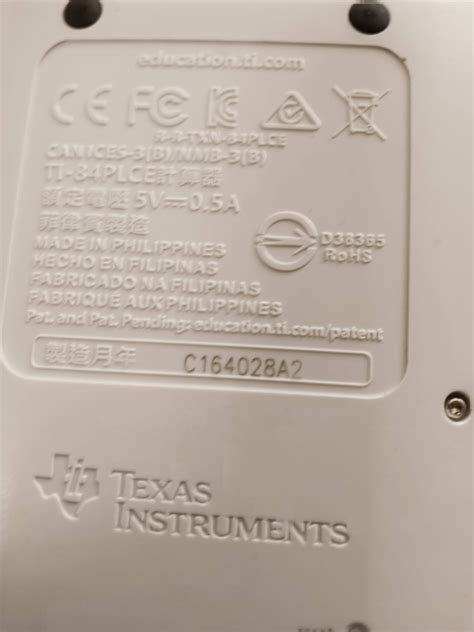 What Year And Month Was My Ti 84 Plus Ce Python Made R Ti Calculators