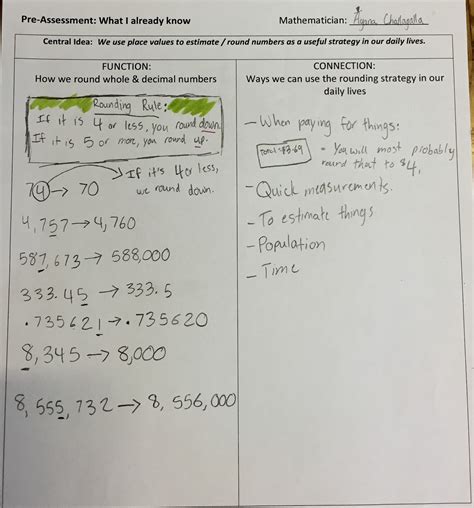Year 6a Rounding Numbers Using Place Value