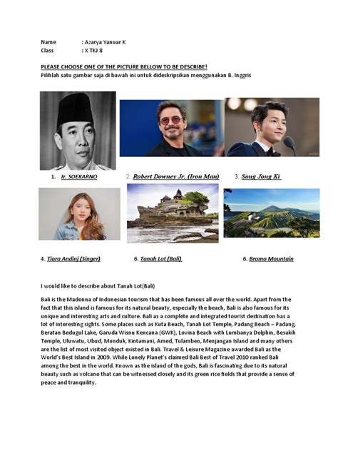 Template Make Descriptive Text Pdf