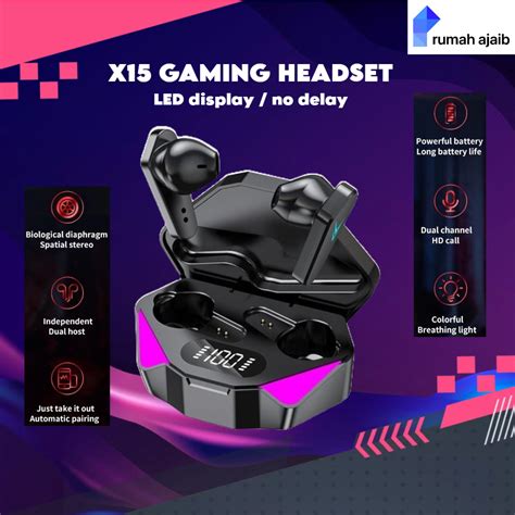 Jual X15 Tws Earphone Nirkabel Headset Bluetooth 53 Earphones Bt