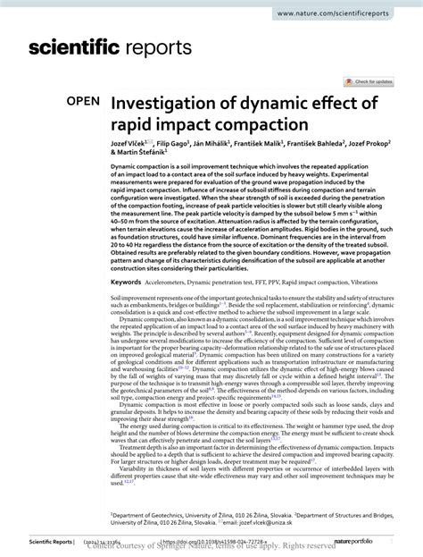 Pdf Investigation Of Dynamic Effect Of Rapid Impact Compaction