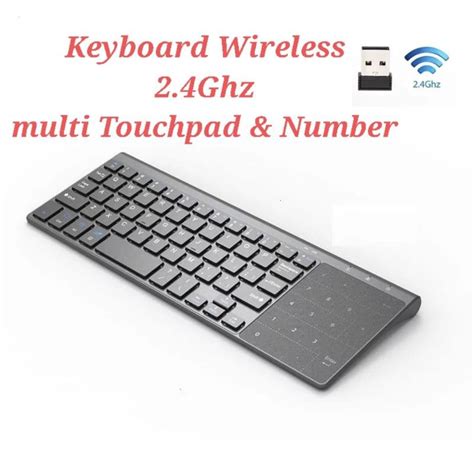Jual 2 4ghz Wireless Mini Keyboard Touchpad Tombol Angka X136 Not Logitech Shopee Indonesia