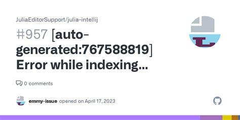 Auto Generated767588819 Error While Indexing Cusersandreasjacob