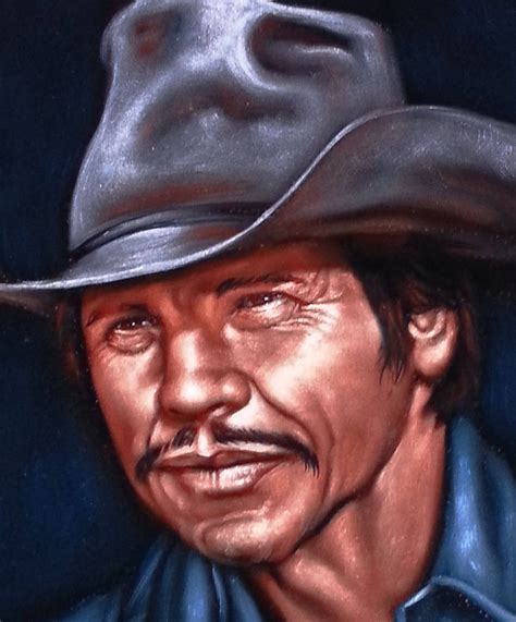 Download Free Original Oil Painting Of American Actor Charles Bronson