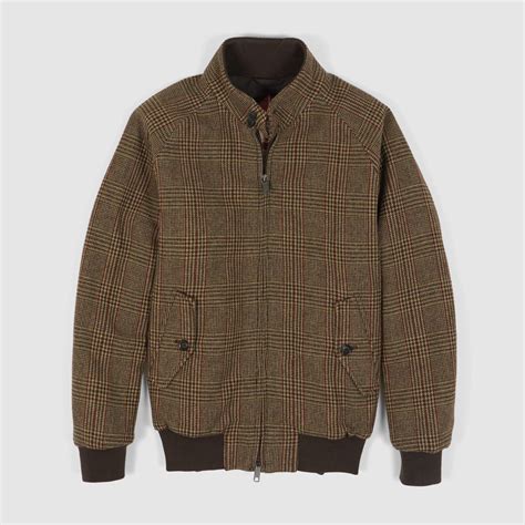 Baracuta G9 Glen Plaid Wool Harrington Jacket Deecee Style