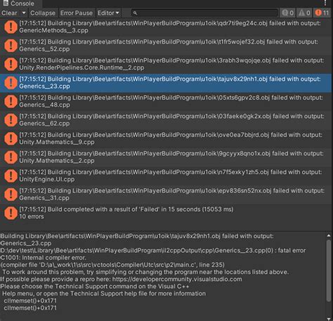 Clean Windows 11 Install Empty 2022320f1 Il2cpp Project Crashes