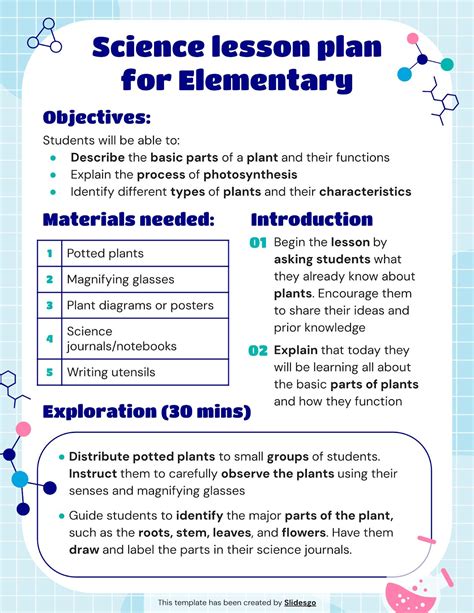 Science Lesson Plan Template