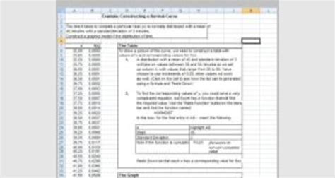 Excel Normal Distribution Curve Template Excel Templates