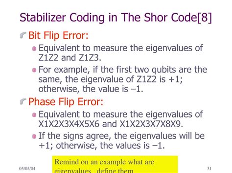 Ppt Introduction To Quantum Error Correction And Fault Tolerant Quantum
