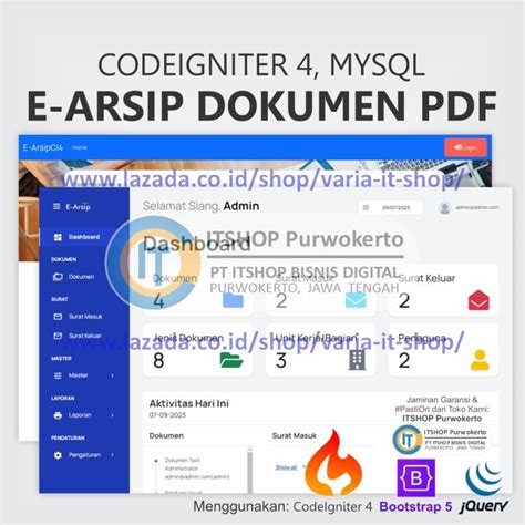 Source Code Aplikasi Web E Arsip Dokumen Pdf Codeigniter 4 Mysql