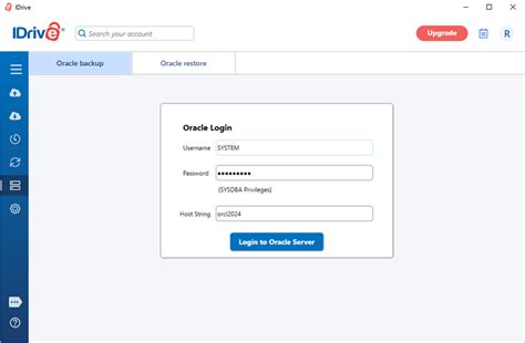 Backup Oracle Server Data Using Idrive®