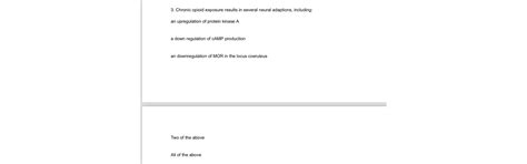 Solved Chronic Opioid Exposure Results In Several Neural