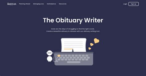 Obituary Writer Best Obituary Writing AI Tool