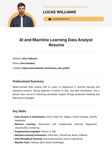 Free Data Analyst Resume Templates To Edit Online And Download