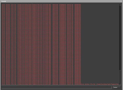 error with a model error vertex file for player custom player legacy