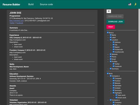 github blopa resume builder resume builder is a free open source