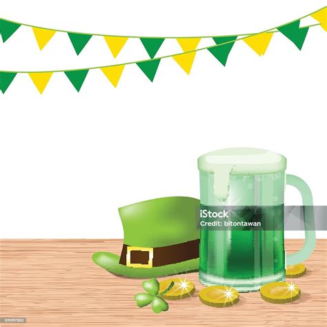 St 패 트 릭의 Day 맥주 모자 포스터 벡터 Illustratio 0명에 대한 스톡 벡터 아트 및 기타 이미지 0명 St Patricks Day 계절 Istock