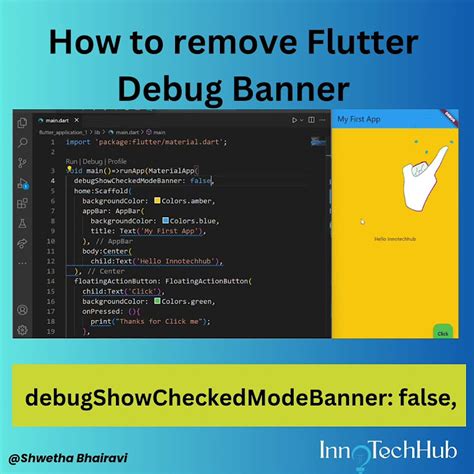 How To Remove Flutter Debug Banner Flutter Tips And Tricks Flutter Flutterdeveloper Fluttertips