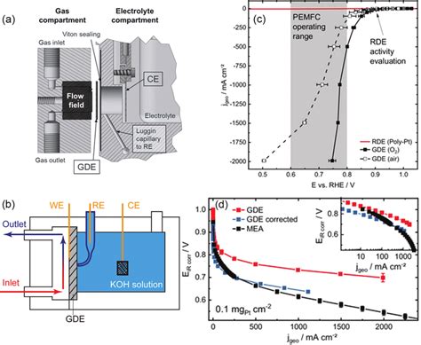 A Detailed Scheme Of The Gde Half Cell Setup B Schematic Diagram Of Download Scientific