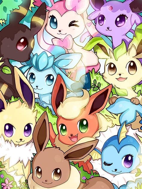 Eevee Forms Of Pokémon Wallpaper Wallpapersok