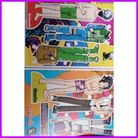 Naruto Paper Doll 40pcs4design Shopee Philippines