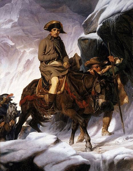 Bonaparte Cruzando Os Alpes 1850 Paul Delaroche