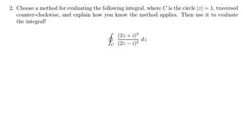 Solved 1 Integrals Of Complex Logarithmic Functions A In