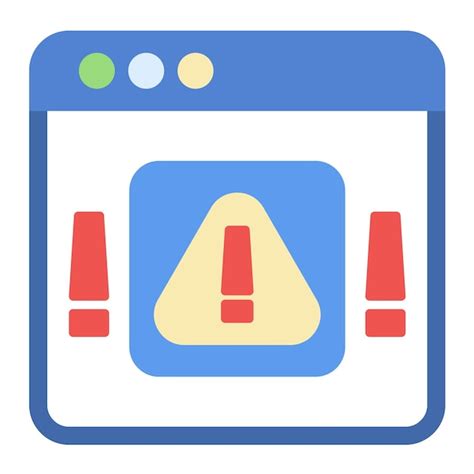 Premium Vector Web Alert Flat Illustration