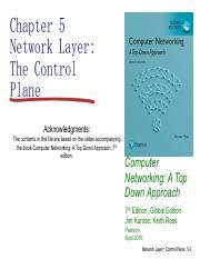 Network Layer Control Pdf Chapter Network Layer The Control Plane Acknowledgments The