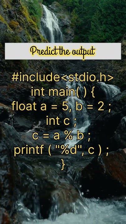 Predict The Output In Comments Section C Codecoding