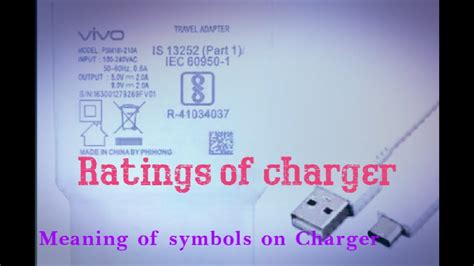Meaning Of Symbols On Mobile Charger Rating Of Mobile Charger Youtube