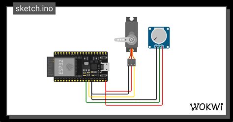 Potentiometer Servo Wokwi ESP32 STM32 Arduino Simulator