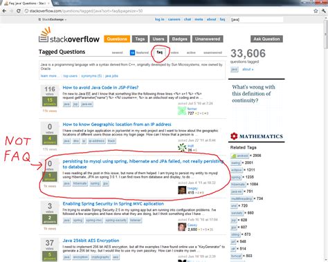 Do Tag FAQs Work As Designed Meta Stack Exchange