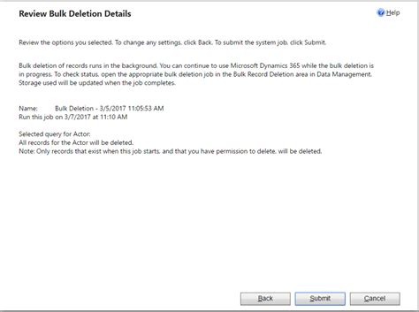 Dynamics 365 Bulk Delete Jobs Carl De Souza