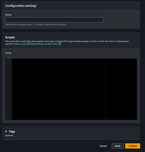 how to setup amazon sagemaker lifecycle configuration scripts