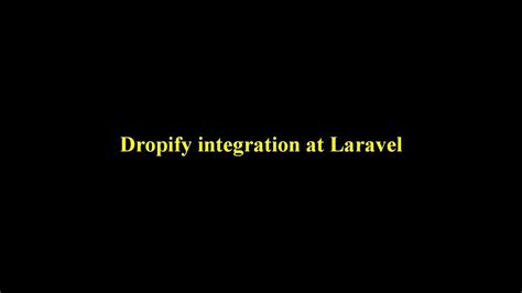 Dropify Integration At Laravel Youtube