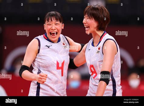 L R Mayu Ishikawa Yuki Ishii Jpn July 27 2021 Volleyball
