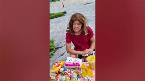 Poor Boy Wandering And Chocolate Candy Dinosaur Eggs Touching Story