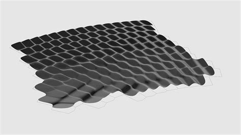 parametric 3d surface with smoothed diamonds in and out wondering how