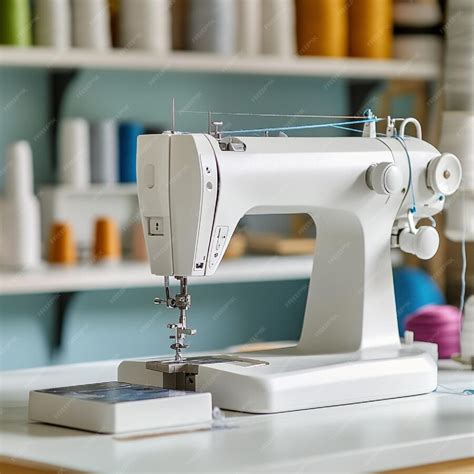 Visual Of A Sewing Machine In A Fashion Studio Creating Custom Designs