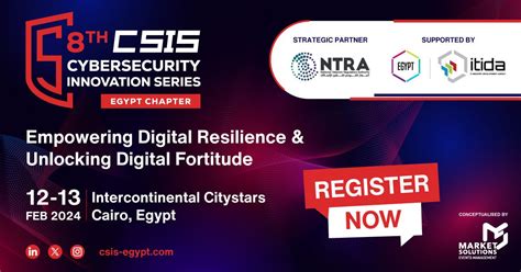 Don T Miss Out The Th Edition Of The Cyber Security Innovation Series EgyptInnovate