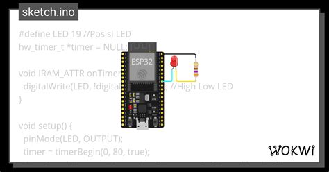 ESP32 Interrupt Timer Wokwi ESP32 STM32 Arduino Simulator